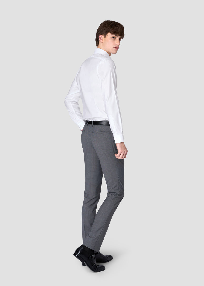 Wide Spread Twill Shirt (White) – SUIT SELECT THAILAND