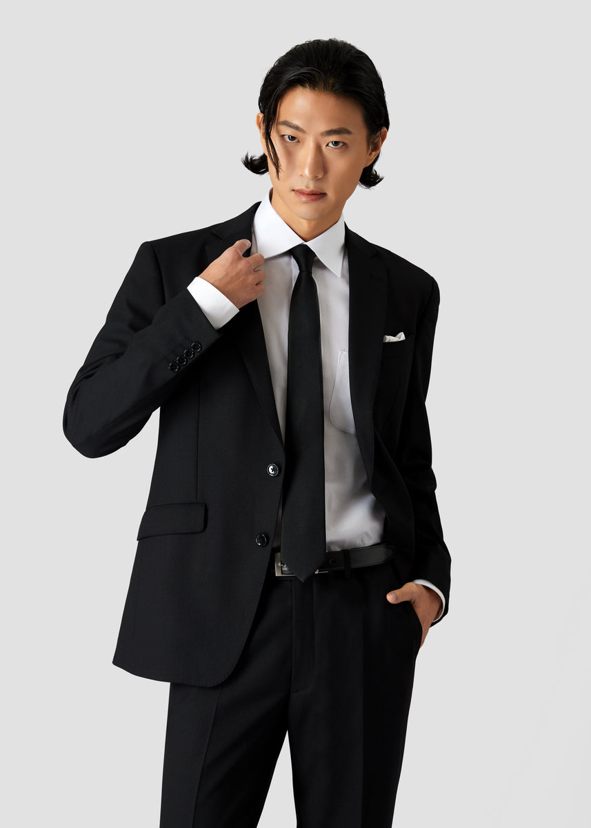Stretch Shadow Suit (Black) – SUIT SELECT THAILAND